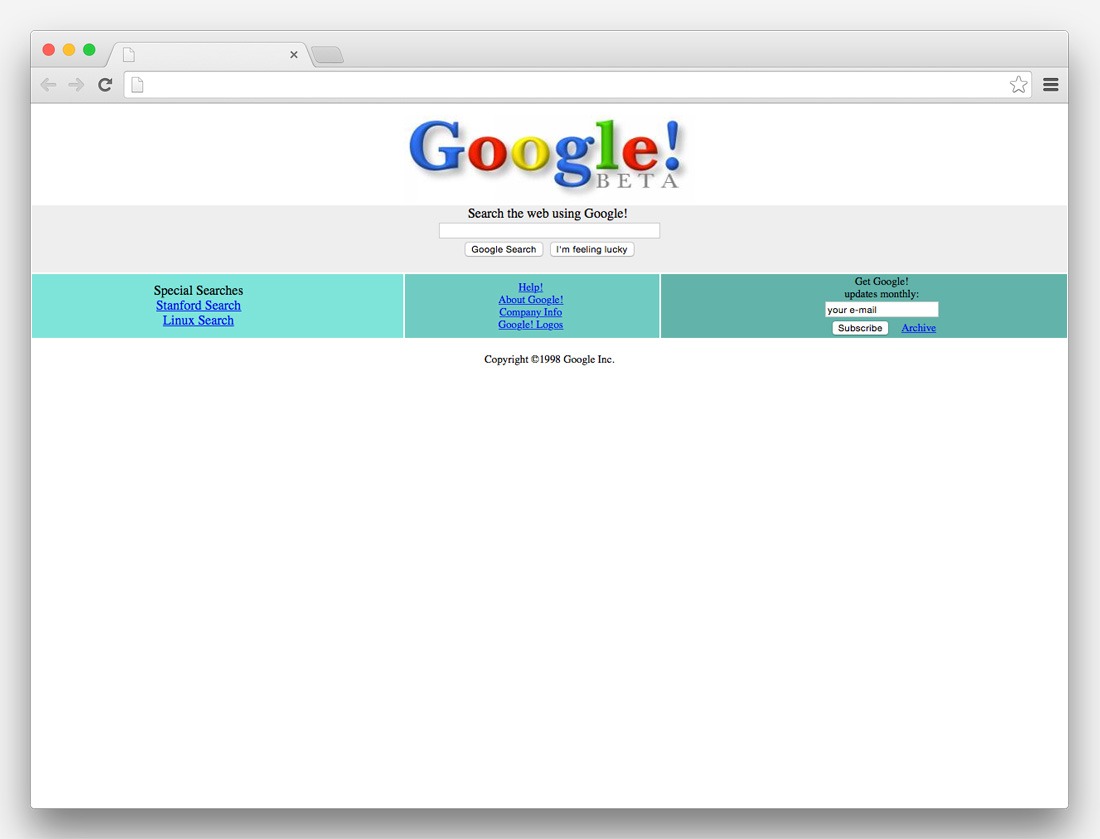 La storia di internet attraverso siti famosi / 1. parte